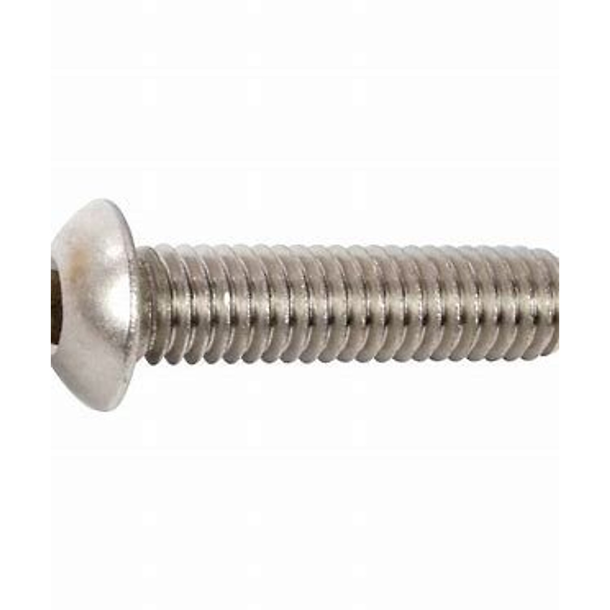 5/16"-24 x 1/2" Button Head Socket Cap Screw, Allen Socket Drive, 18-8 Stainless Steel, Full Thread - Quantity 10 - by Fastener Depot, LLC