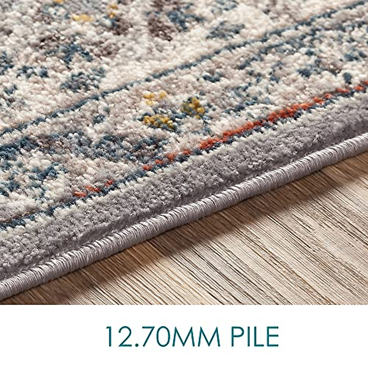 Artistic Weavers Anja Oriental Medallion Area Rug,5'2" x 7',Grey