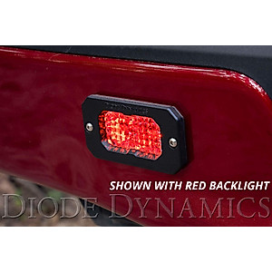 Diode Dynamics Stage Series 2in SAE White Sport Flush Mount LED Pod (pair), SAE Fog w/Amber Backlight