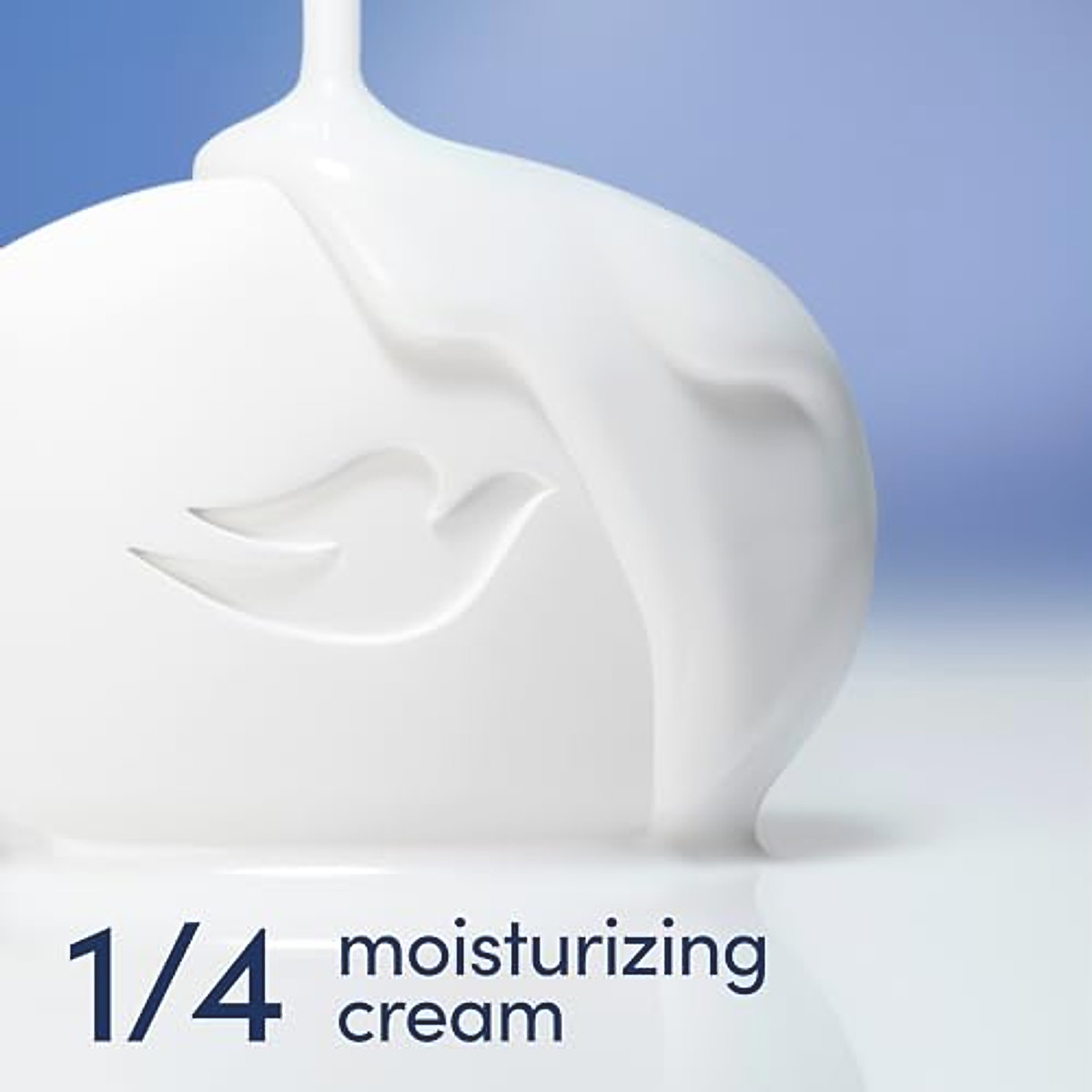 Dove Beauty Bar Soap Original 4 Count for Soft, Smooth Skin, with 1/4 Moisturizing Cream 3.75 oz