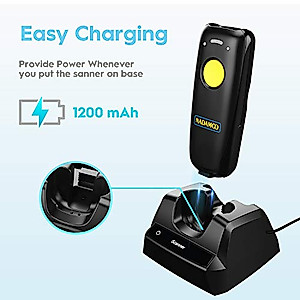 NADAMOO 2D Wireless Barcode Scanner Compatible with Bluetooth, Portable ...