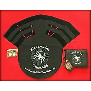 Black Widow Drum Web Anchoring Drum Mat, The Ultimate Drum Mat