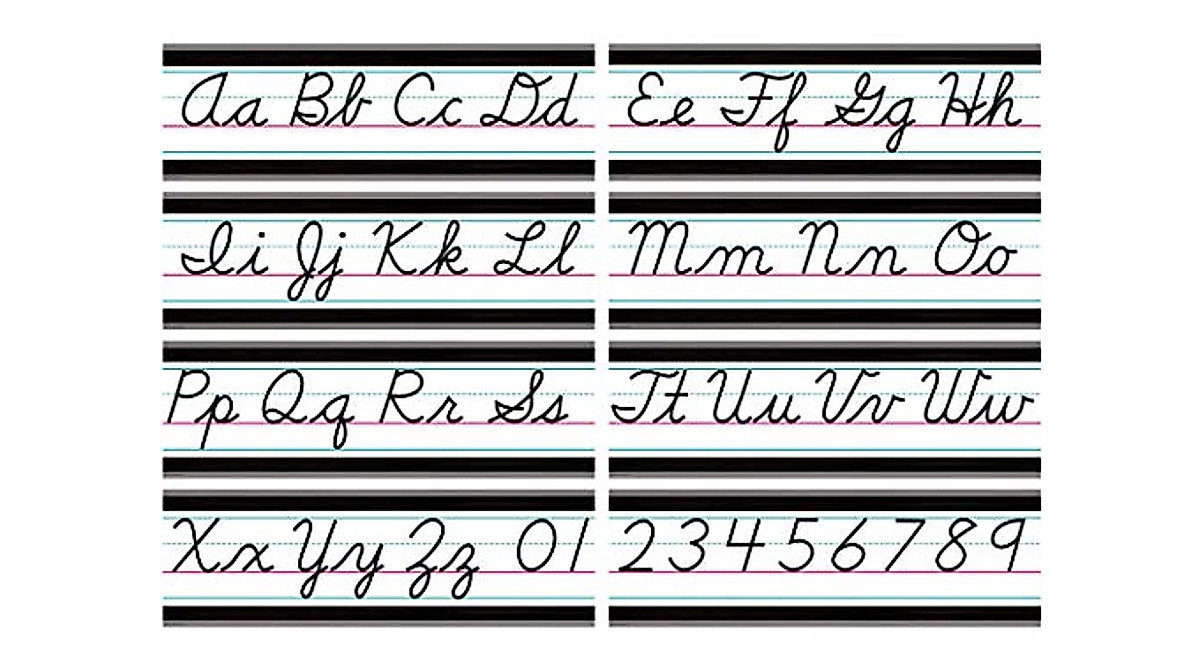 Modern Farmhouse Cursive Writing Bulletin Board for Classrooms