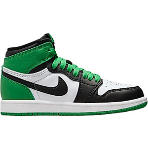 Nike Preschool Air Jordan 1 High Retro High OG PS FD1412 031 Lucky - Size 2y,Black/Lucky Green-white
