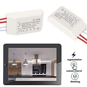 Electronic Transformer 220V to AC 12V Buck Transformer Voltage Converter 20-60W Smart power Driver Full Power