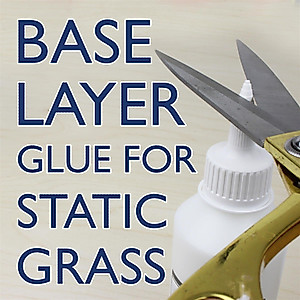 War World Scenics Static Grass Basing Glue 500ml for Model Railway Dioramas & Wargaming Terrain