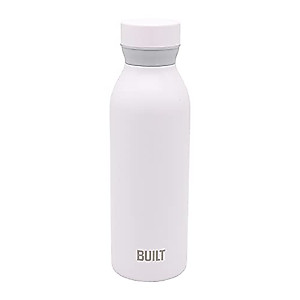 BUILT Cascade Water Bottle, 18 ounces, White
