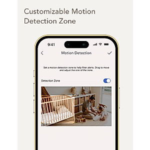 nooie Baby Monitor with Crying Detection, Camera and Audio 1080P Night Vision Motion and Sound Detection 2.4G WiFi Home Security Camera for Baby Nanny Elderly and Pet Monitoring, Works with Alexa