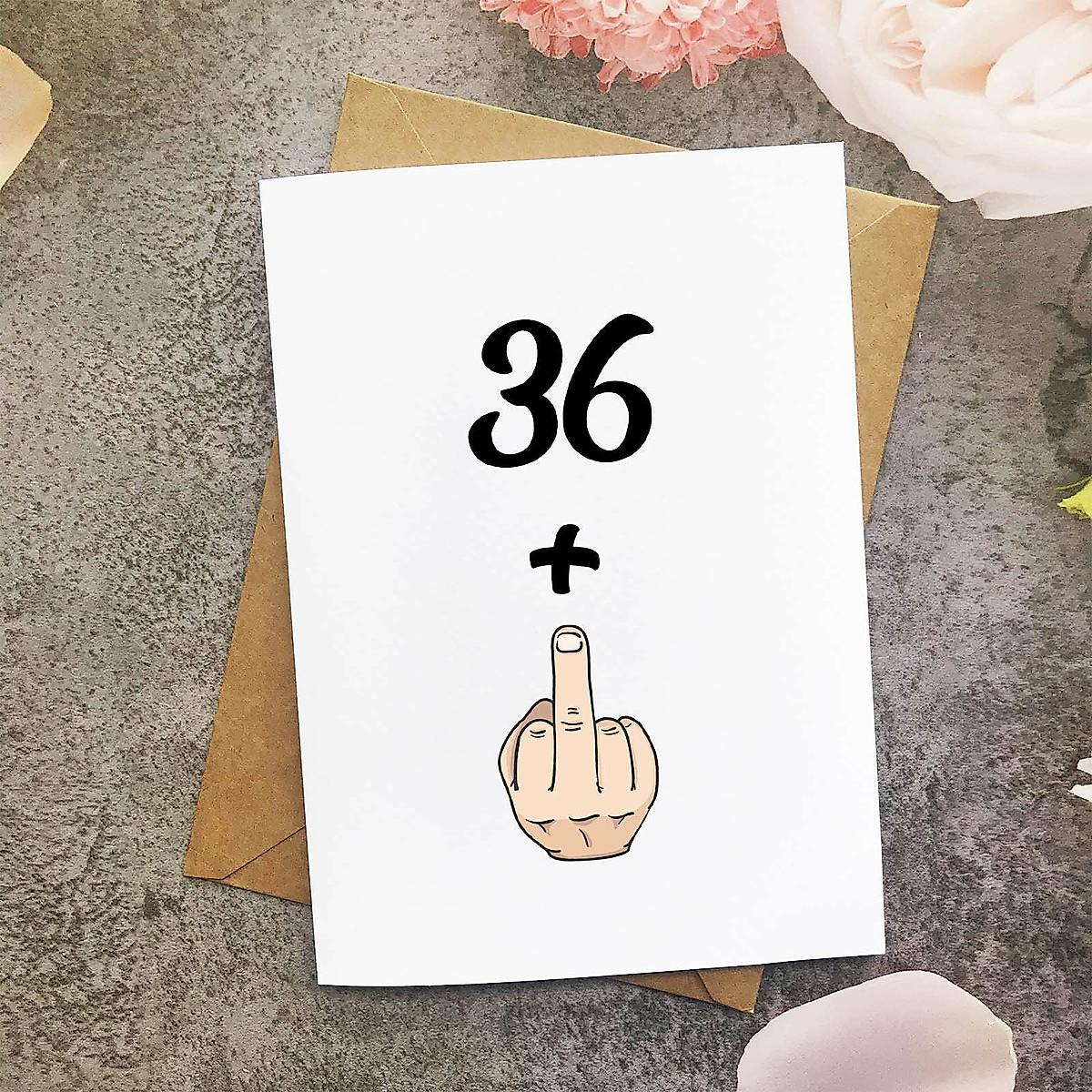 MAGJUCHE Funny 37th Birthday Card, 36+1 women Or Men Sweet 37 Years Old Birthday Gift Joke Card