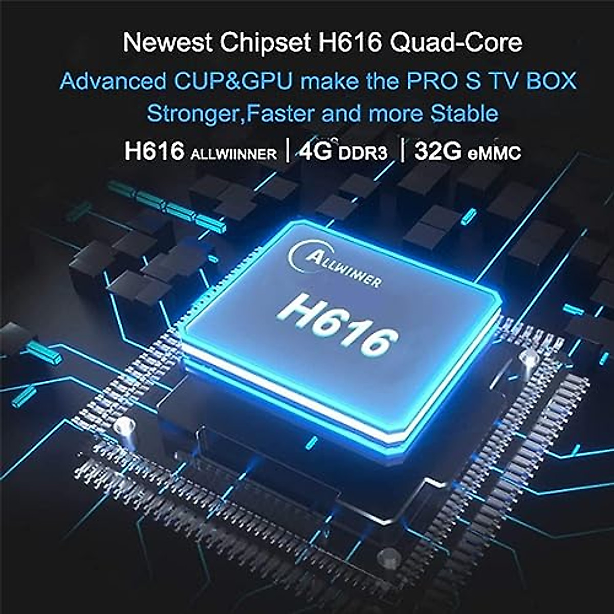 GREVA Android TV Box 10.0 4G RAM 32G ROM H616 Chip Support USB3.0 Smart TV Box Streaming Media Player