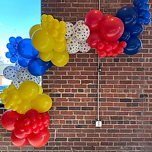 Dog Paw Balloons 12 Inch Dog Paw Print Latex Balloons Red Yellow Blue Royal Blue Paw Balloon for Puppy Paw Themed Boy Birthday Party Decorations Supplies