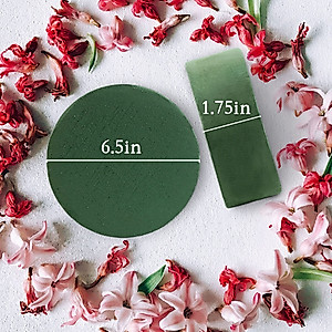 Max Shape 6 Packs Round Floral Foam Blocks，6.5'' Large Dry Floral Foam for Artificial Flowers,Flower Foam Blocks for Wedding Aisle Flowers Party Decoration