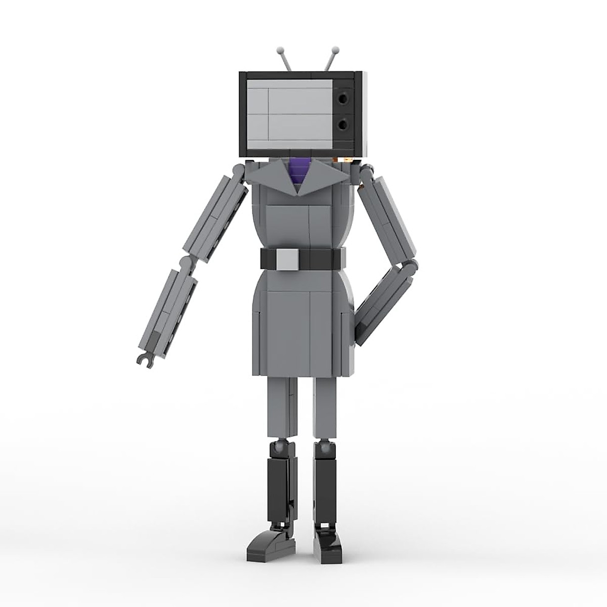 Skib Toilet Building Blocks Toy Building Blocks Set,Popular Horror Video Characters TV Girl Toilet Man Model,Fan Collectibles,Creative Birthday Kids Adults Boys Girls 8+(163pcs)