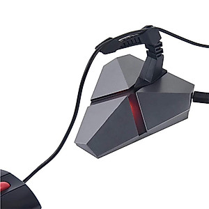 WJCCY LED Light 3-Port Bungee USB Hub Splitter SD Card Reader Mouse Clamp USB 2.0 Data Gaming HUB