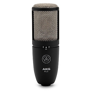 AKG P420 Condenser Microphone Bundle with Studio Stand, Pop Filter and XLR Cable (4 Items)