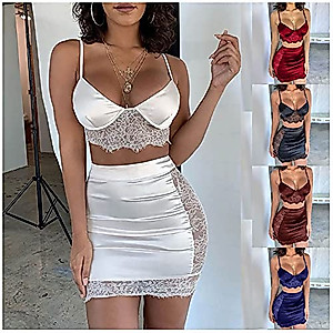 wodceeke Womens Exotic Corset Chemise Bodysuit Bralette Nightwear juguetes sexual para sexo en pareja crotchless lingerie 236 (Blue, S)