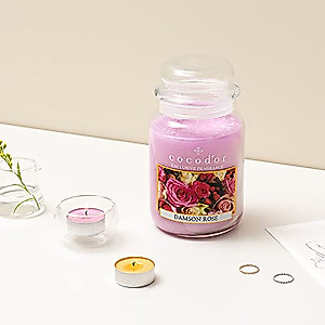 COCODOR Scented Tealight Candles/Tea Rose / 100 Pack / 4-5 Hour Extended Burn Time/Made in Italy, Cotton Wick, Scented Home Deco, Fragrance, Mother's Day