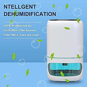 Dehumidifier And Air Purifier Combo，Depulat Small Dehumidifiers For Home Quiet With Auto Shut Off, Dehumidifiers for Bedroom (270 sq. ft), Bathroom, RV, Closet