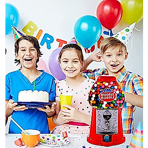 Gumball Machine for Kids 8.5" - Coin Operated Bubble Gum Machine and Toy Bank - Candy Machine Dispenser Includes 85 Gum Balls - Great Candy Dispenser Machine Gift Toys for Girls and Boys - 8.5" (Blue)