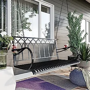 Live Casual Heavy Duty 800 Lb Canterbury Metal Porch Swing