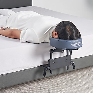 Master Massage Home Use Sleeping Mattress Top Massage Kit-Adjustable Headrest Face Pillow Cradle & Face Cushion Support Bracket, Head Face Rest Support- Eye Surgery Recovery - Cream