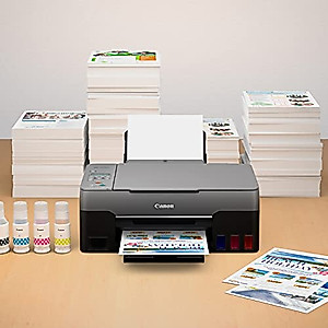 Canon PIXMA G2260 MegaTank All-in-One Wired Color Inkjet Printer, Black - Print Copy Scan - 10.8 ppm, 4800 x 1200 dpi, 2-line LCD, High-Volume Supertank, Hi-Speed USB, BROAG Printer_Cable