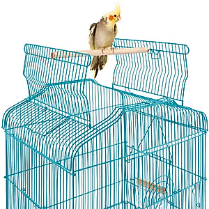Topeakmart Open Play Top Bird Cage Large Parakeet Parrot Cage w/Detachable Stand for Budgies Finches Canaries Lovebirds, 64inch