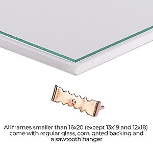 ArtToFrames 12x16 Inch Multi Picture Frame, This 0.94 Inch Custom Wood Poster Frame is Other - Comes with Foam Backing 3/16 inch and Regular Glass (FBPLE398402-12x16)