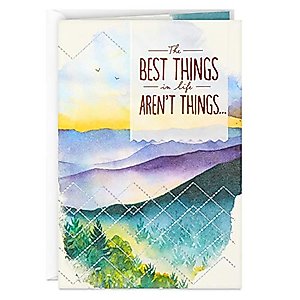Hallmark Birthday Card (Watercolor Mountains)
