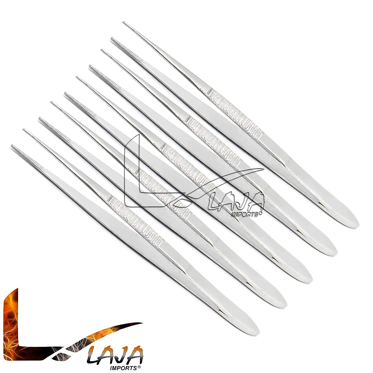 Laja Imports Set Of 5 Disecting Disection Science Lab Tweezers Forceps 'Splinter (Fine Point 3.5") for Educational Use