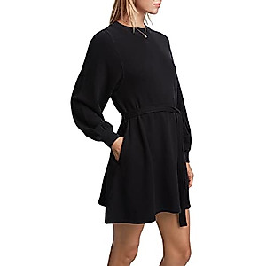 Bandier SJ-SJB10004-Sincerely Jules x The Dahlia Sweatshirt Dress-Black-S