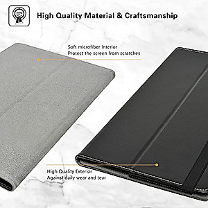 LiuShan Compatible with BOOX Tab Ultra case,BOOX Tab Ultra C Pro case,PU Leather Slim Folding Stand Cover for 10.3" BOOX Tab Ultra/BOOX Tab Ultra C Pro/BOOX Tab Ultra C ePaper Tablet,Black