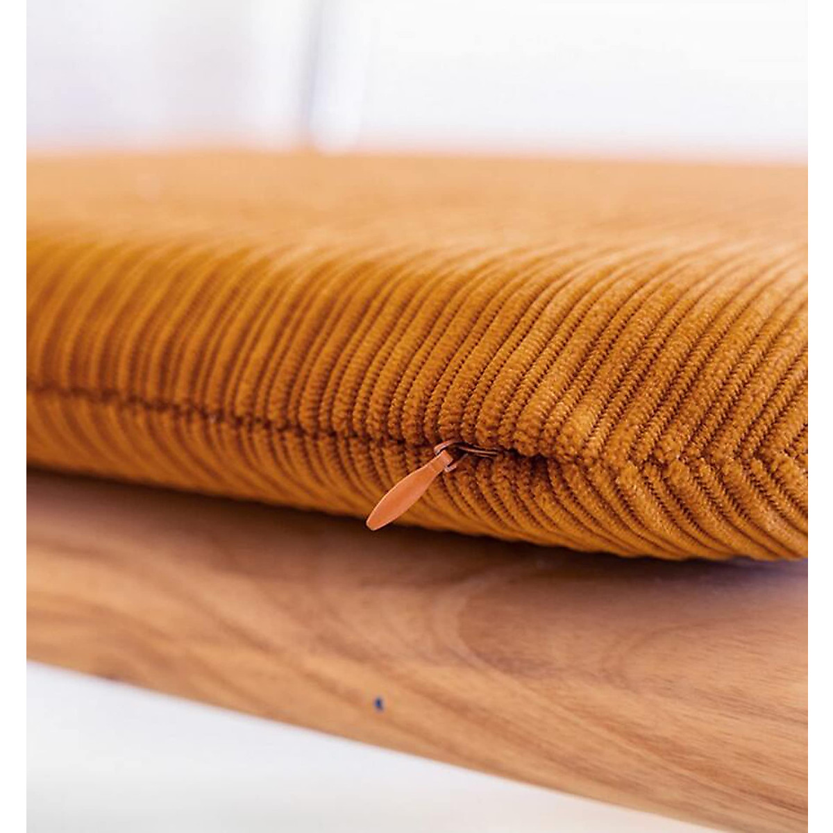 Memory Foam Chair Cushions for Dining Chair Pads Square 18" x 18" Thick Reversible Seat Cushion for Kitchen Living Room Office Chair Seat Cover Machine Washable (18" x 18", Coffee)