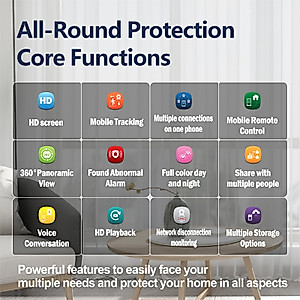 3MP Optiguard Light Bulb Camera 360° Wifi Outdoor&Indoor 2.4GHz,Color Day&Night,Light Socket Security Camera Motion Detection,Wireless Light bulb 1 Month Free Cloud Storage