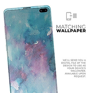 DesignSkinz Teal to Pink 434 Absorbed Watercolor Texture Protective Vinyl Decal Wrap Skin Cover Compatible with The Samsung Galaxy S20 (Screen Trim & Back Glass Skin)