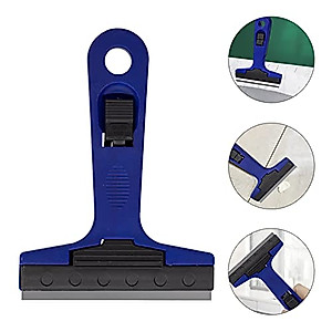 BUTIFULSIC 3pcs Cleaning Scraper Blade Wall Spatulas Tile Scraper Blade Portable Cleaning Scrapers Paint Scraper Cleaning Razor Scraper Sticker Scraper Blade Vinyl Car Scraper Pp Plastic Blue