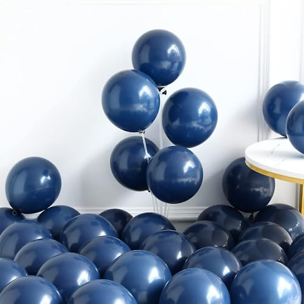 Nautical Anchor Party Balloon Arch Garland Kit,139PCS Navy Blue Dusty Blue Balloons for Baby Shower Ahoy It's A Boy Sailor Navigation Under The Sea Ocean Birthday Party Decoration Supplies