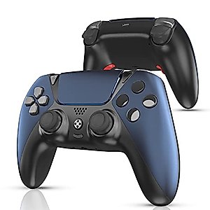 AUGEX Wireless Controller for PS4 Controller, Ymir Game Remote for Playstation 4 Controller with Turbo, Steam Gamepad Work with Back Paddles, Scuf Controllers for PS4/Pro/Silm/PC/IOS