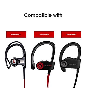 16 Pieces Replacement Earpads Eartips Teemade Earbuds Eargels for Powerbeats 1, Powerbeats 2, Powerbeats 3,Beats Wireless Stereo Earphones by Dr.Dre (Grey)