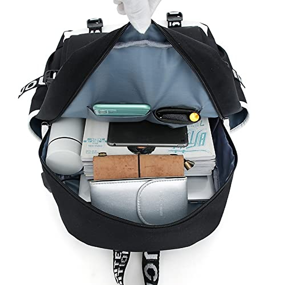 Anime Luminous Large Capacity Backpack One Piece School Bag Cosplay Bookbag