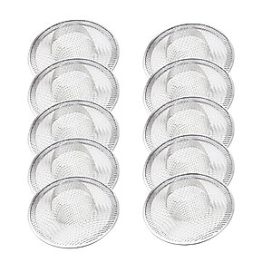 10 pcs Heavy Duty Stainless Steel Slop Basket Filter Trap, 2.08" Mesh Metal Sink Strainer,Perfect for Kitchen Sink/Bathroom Bathtub Wash Basin Floor Drain Balcony Drain Hole