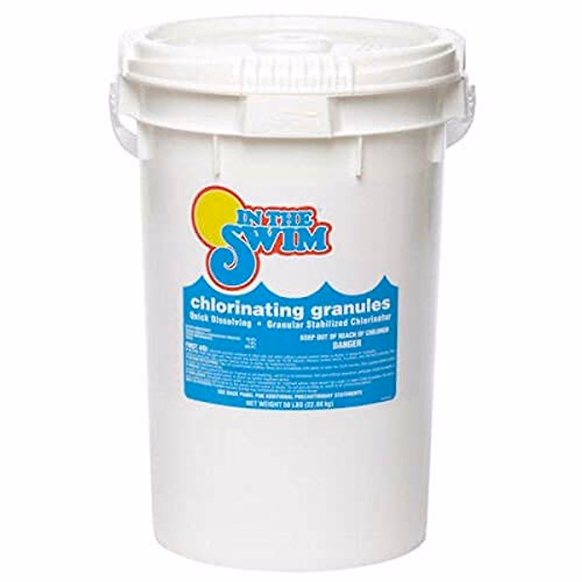 In The Swim Chlorine Shock Granules for Sanitizing Swimming Pools – 56% Available Chlorine – Dichlor – 25 Pound Bucket