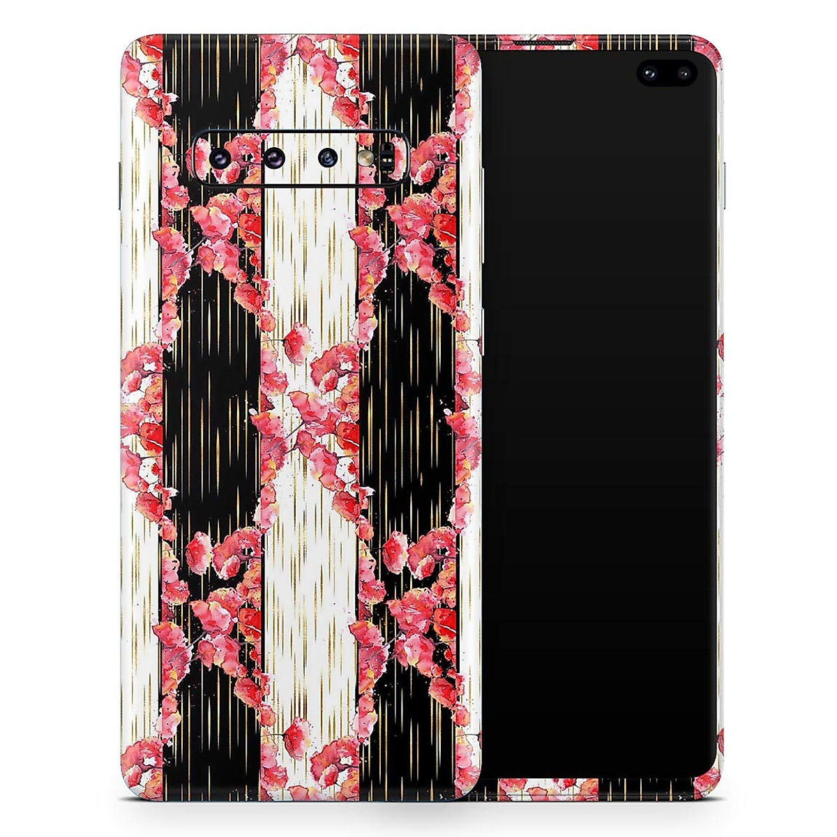 DesignSkinz Karamfila Watercolo Poppies V6 Protective Vinyl Decal Wrap Skin Cover Compatible with The Samsung Galaxy S20 (Screen Trim & Back Glass Skin)