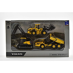 NewRay - Set of 3 Volvo Window Box, 32095, Yellow