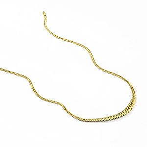 Ross-Simons Italian 14kt Yellow Gold Graduated Cuban-Link Necklace. 18 inches