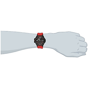 Casio G-Shock Aviation Black Dial Red Resin Quartz Men's Watch GA1000-4B