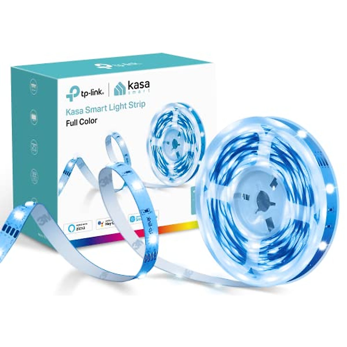 Kasa Smart LED Light Strip, 16.4ft WiFi, Works with Alexa, Google Home, SmartThings, High Brightness with 16 Million Colors, RGB, Grouping, Adjustable Length, Up to 25,000 Hours (KL400L5)