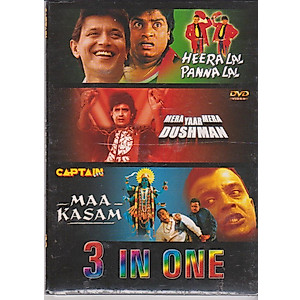 Heera Lal Panna Lal / Mera Yaar Mera Dushman / Maa Kasam {3 Films in 1 Dvd} No English Subtitles