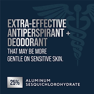 Certain Dri Extra Strength Clinical Antiperspirant Solid Deodorant, Hyperhidrosis Treatment for Men & Women, Long-Lasting 72hr Protection, Effective Sweat Control, Powder Fresh Scent, 1.7oz, 3 Pack