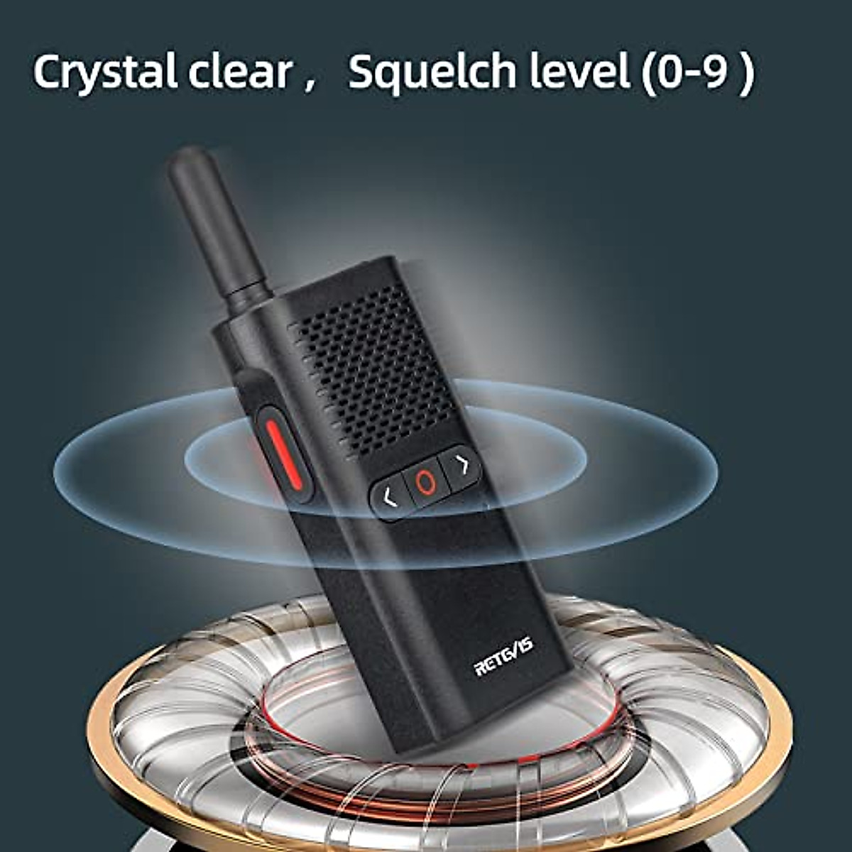 Retevis RB28B Walkie Talkies for Adults,Two Way Radios Long Range Rechargeable,1500mAh Battery,USB Charging,Mini 2 Way Radio Handheld for Easter Gifts Hiking Outdoor Camping Trip Hunting(4 Pack)